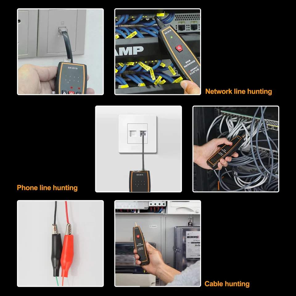 Anti-Interference Signal on/off Line Finder SW-801A Network Cable ...