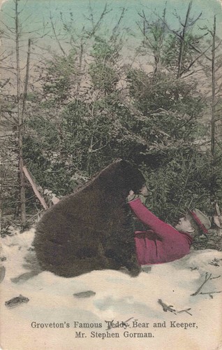 Famous Teddy Bear & Keeper Stephen Gorman Groveton New Hampshire 1911 ...
