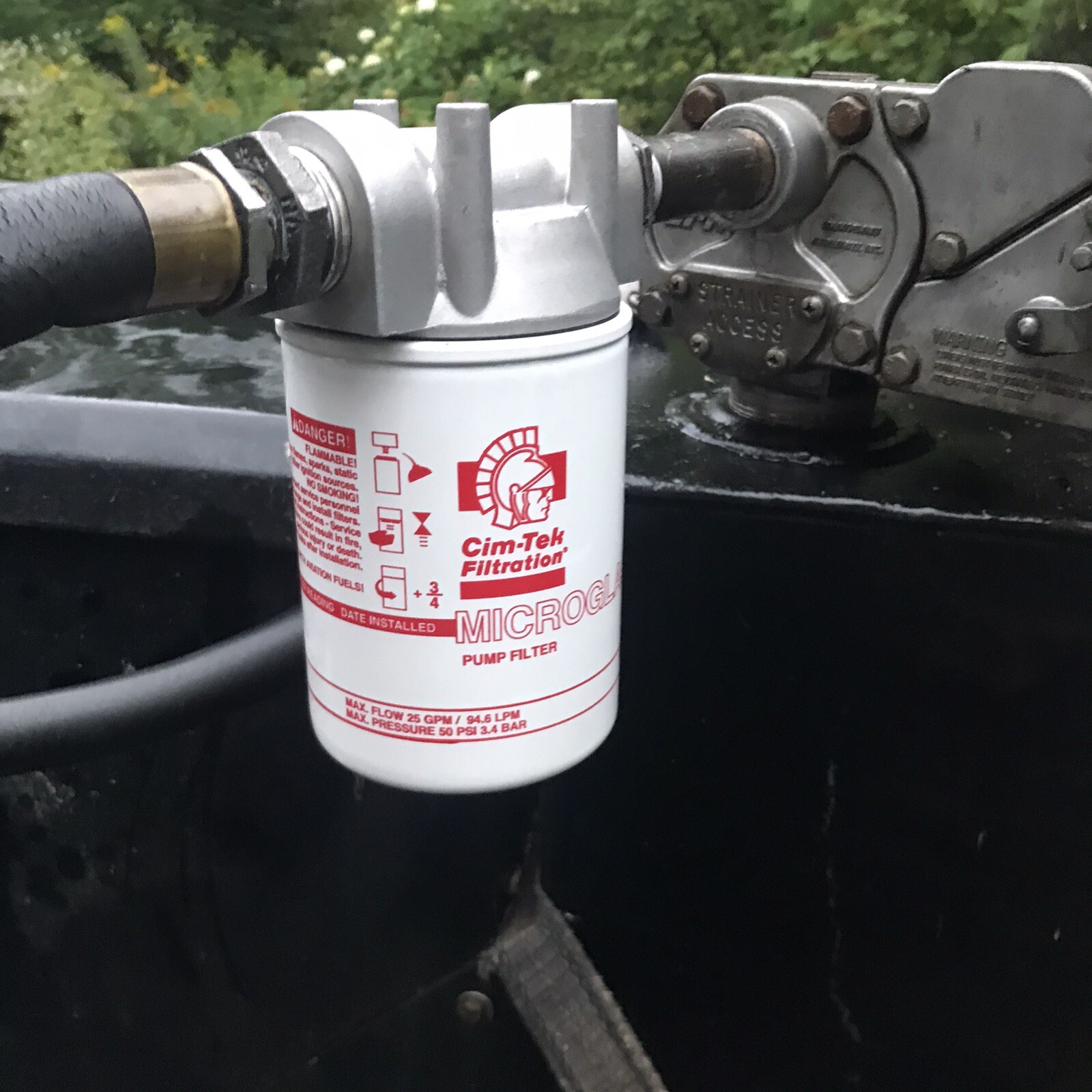 Fuel Transfer Tank Pump Filter Install Kit, Filter Head & Filter | eBay