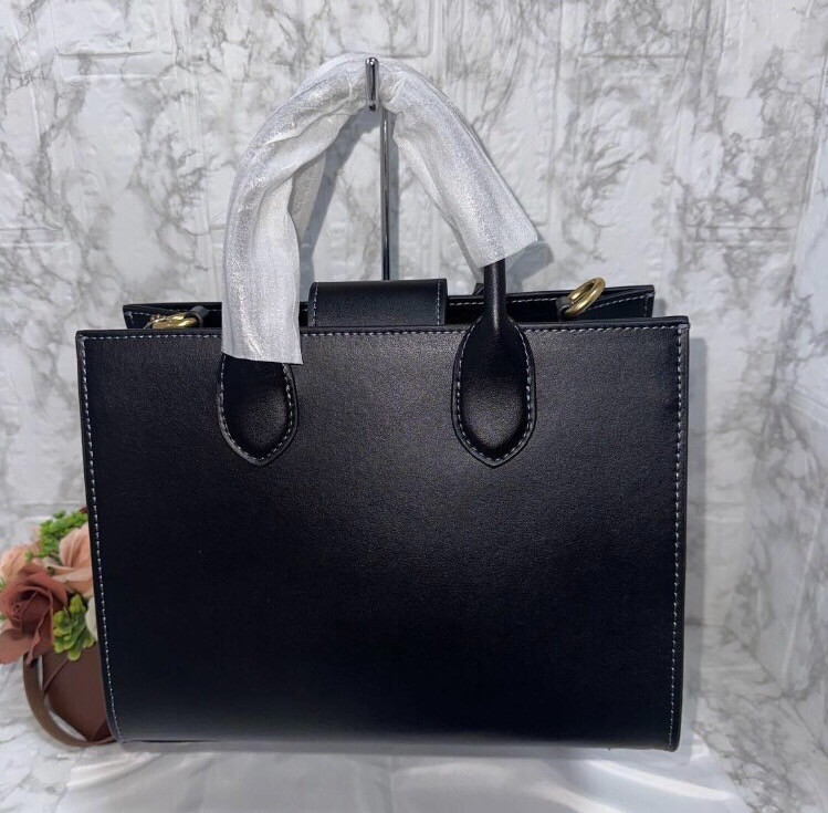 COACH Ace Tote 26 2WAY Handbag Shoulder Bag CR681 Black Outlet Gift NEW ...