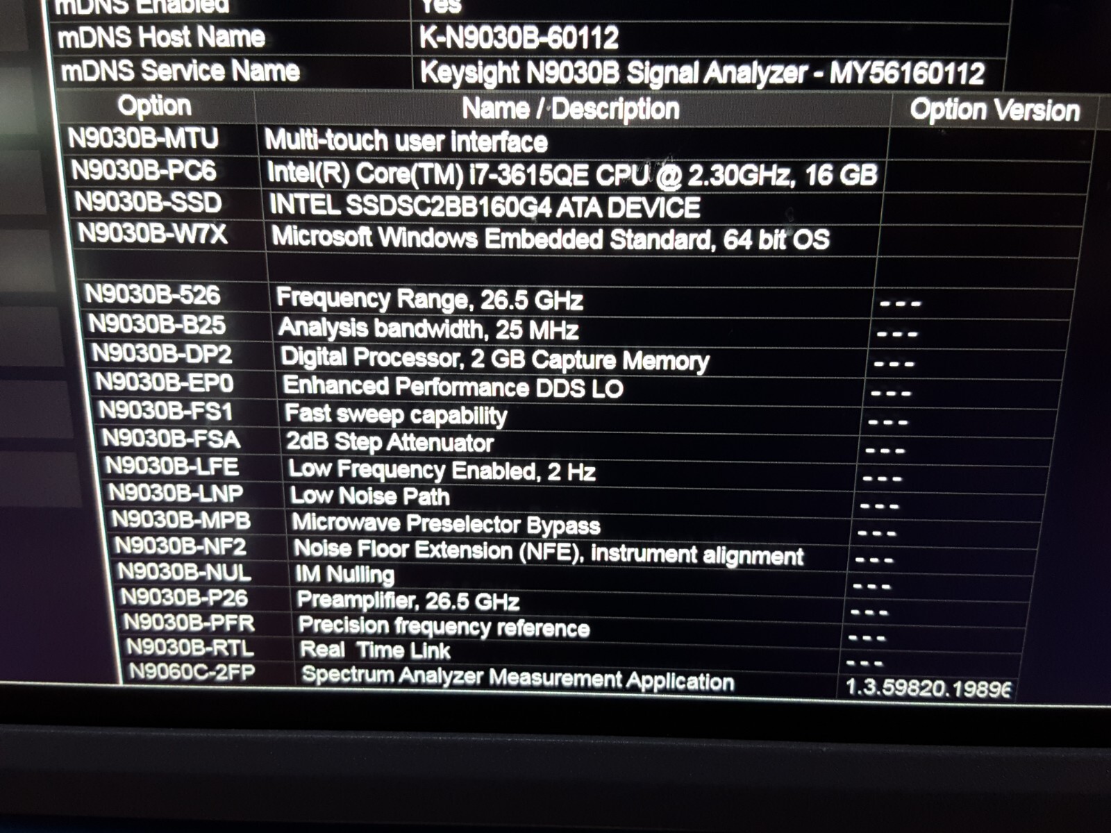 Keysight+N9030B+550+50ghz+PXA+Signal+Analyzer+510mhz+BW+Preamp+Cal+EXT ...