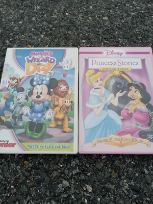 Disney Princess and Minnie Mouse DVD lot .Disney Princess Stories Vol ...