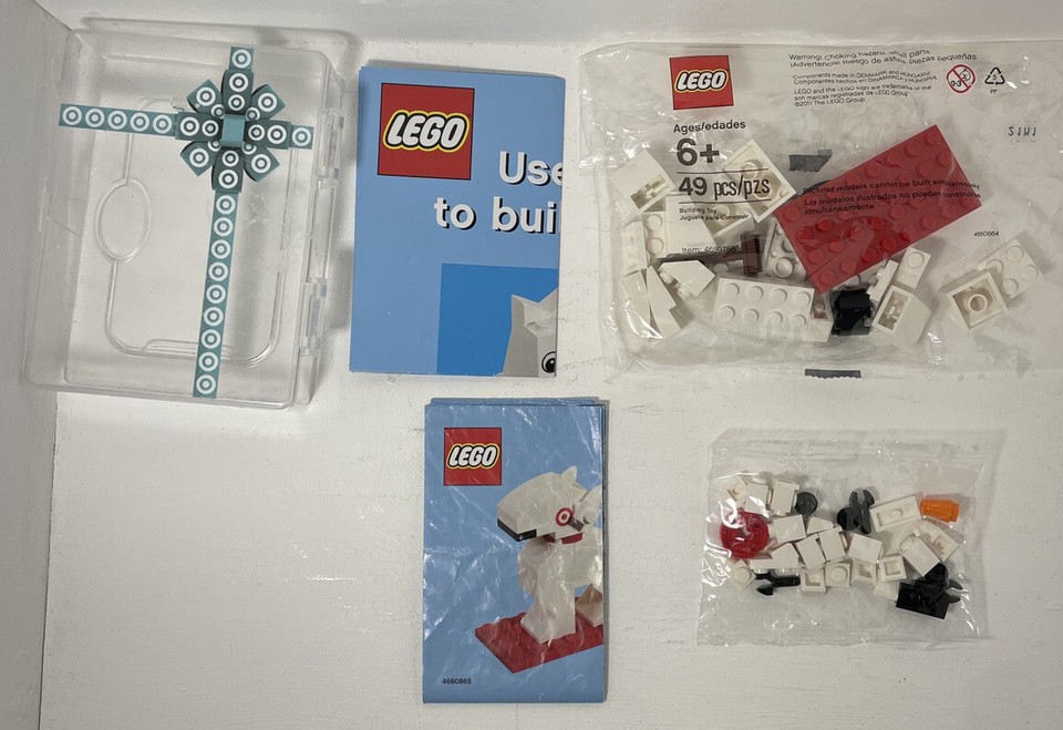 LEGO Target Exclusive White Target Bullseye Dog Snowman Polar Bear ...