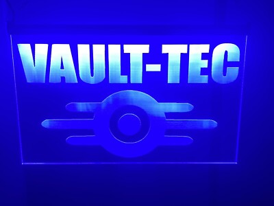 Fallout Vault Led Neon Light Sign , Man Cave Game Room , Bar , garage ...