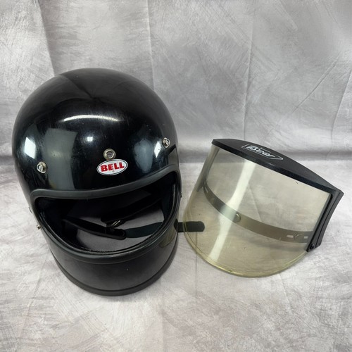 BELL STAR II Motorcycle Helmet 7 3/4 w/ SUPER SEER Visor 1975 Snell ...