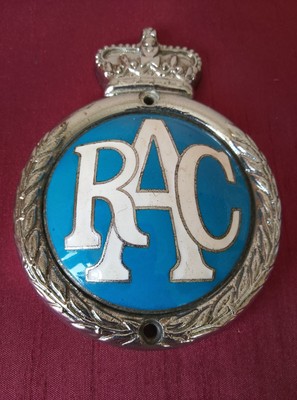RAC VINTAGE ENAMEL CAR CLUB BADGE | eBay UK