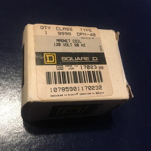 SQUARE D MAGNET COIL 9998 DPM-40 120V 60HZ New In Box | eBay