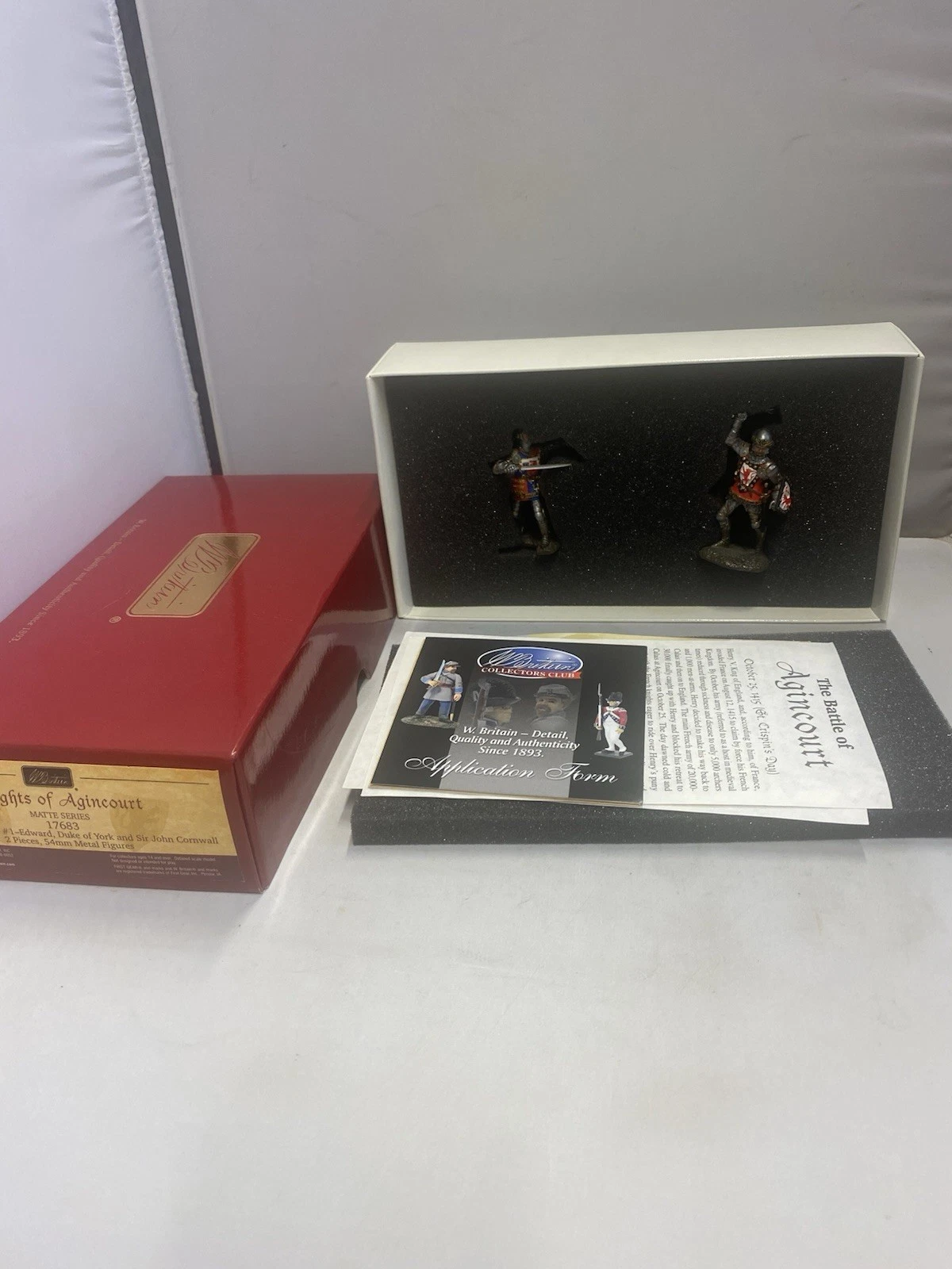 BRITAINS 17683 KNIGHTS OF AGINCOURT Edward- Duke of York V Sir John ...