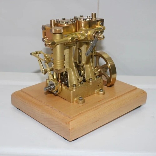 ENGINEDIY M30 Mini Retro Double-Cylinder Reciprocating Steam Engine ...