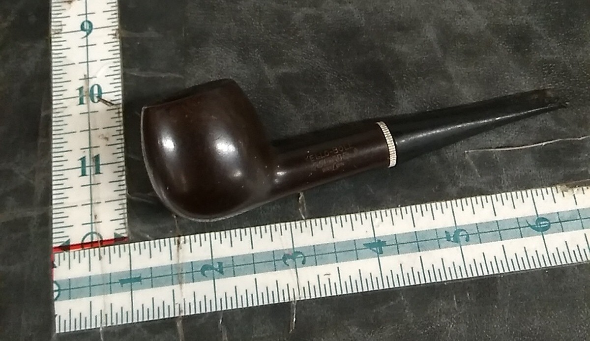 Yello Bole Nova Brylon Estate Pipe Bowl Billiard Straight Stem Vintage ...