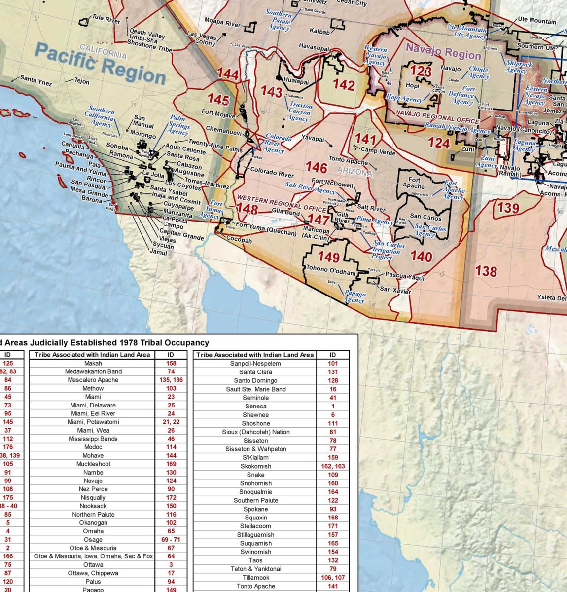 Map Of Arizona Indian Reservations
