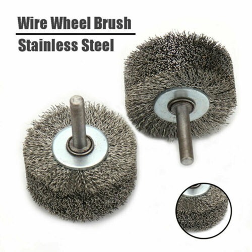 2" Stainless Steel Wire Wheel Brush 1/4" Shank for Die Grinder Drill ...