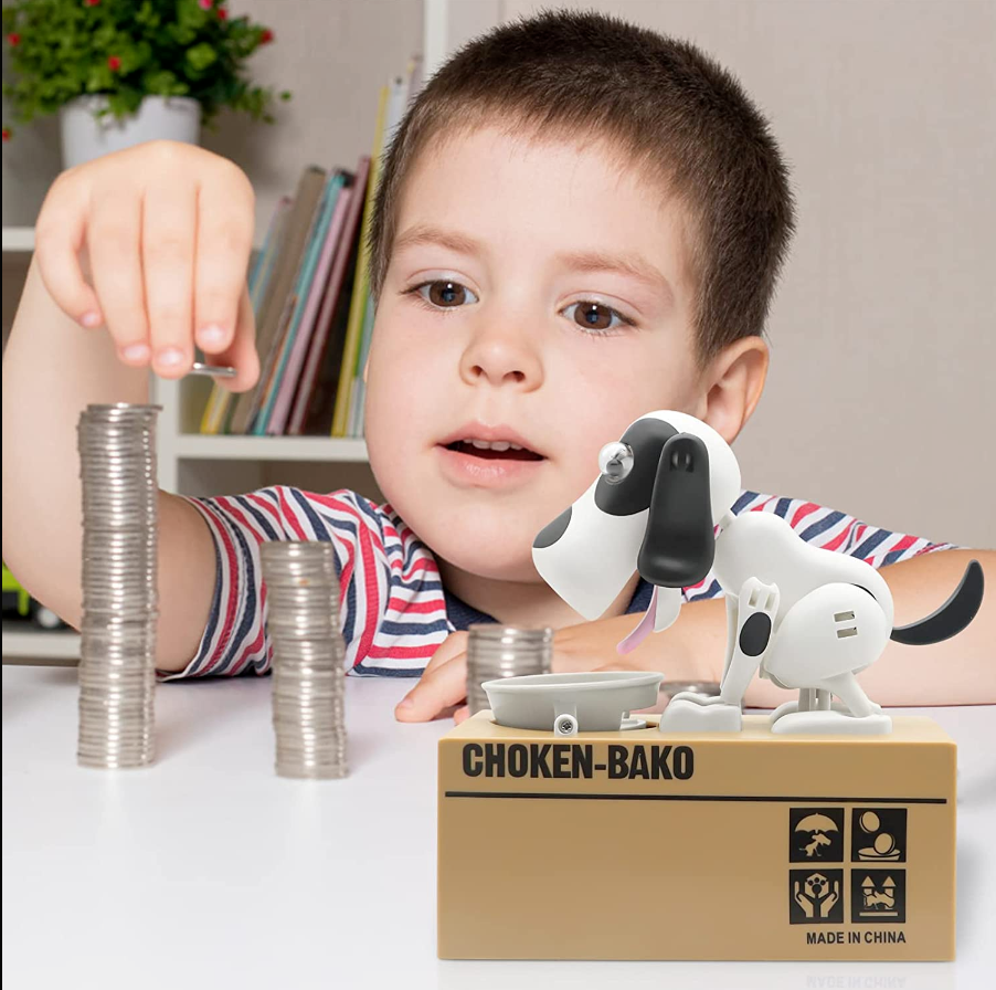 Cute Coin Eating Dog. Coin Bank Money Saving Box Piggy Bank BRAND NEW ...