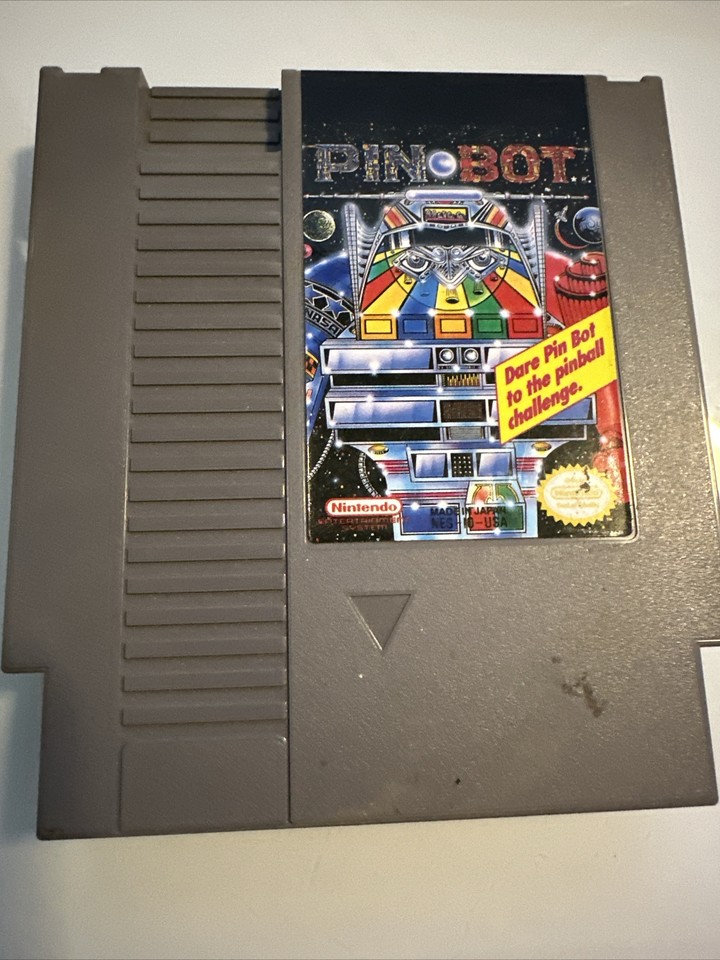 Pinbot Nintendo NES Authentic Cartridge Manual Tested Working Pinball ...