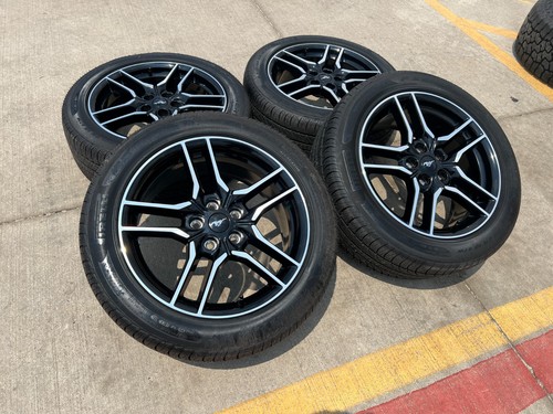 18" Ford Mustang GT OEM BLACK wheels rims 10157 tires 2020 2021 2022 ...