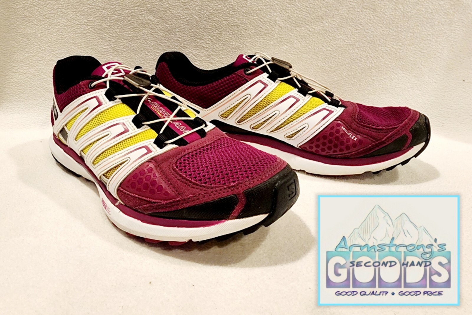 Salomon X Scream Maroon Athletic Trail Running Shoes … - Gem