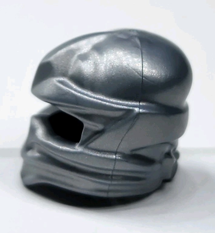 NEW LEGO® Minfigure Ninja Mask Flat Silver Ninjago Head Wrap Battle ...