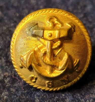 CIVIL WAR PERIOD CONFEDERATE NAVY BUTTON ALBERT# CS-56-Av CSN VARIETY ...