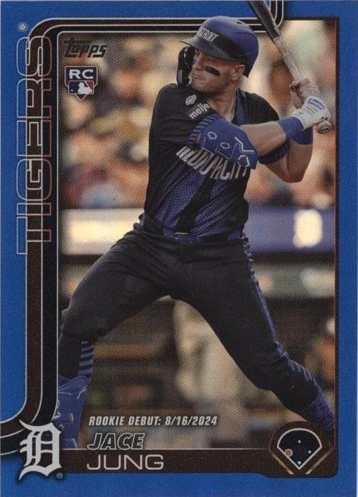 2025 Topps Update Series - Rookie Debut Jace Jung #US93 Blue Rainbow ...