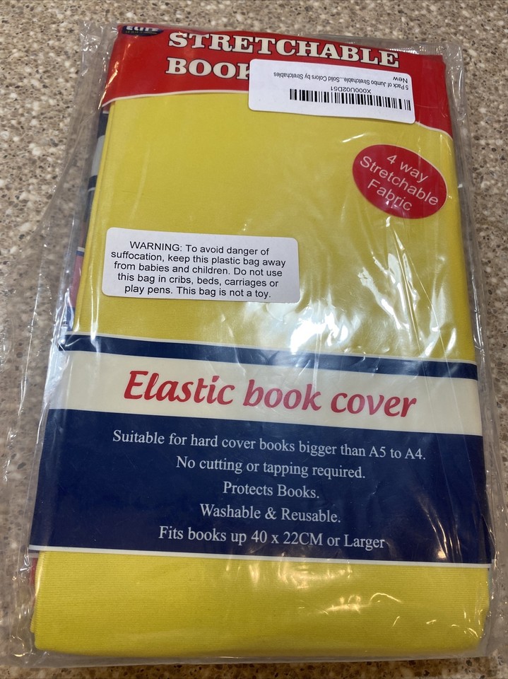STRETCHABLE BOOK COVERS 5 PACK | eBay