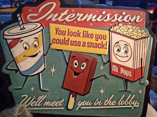Intermission Vintage-Style Tin Metal Sign (Man Cave, Home Theater ...