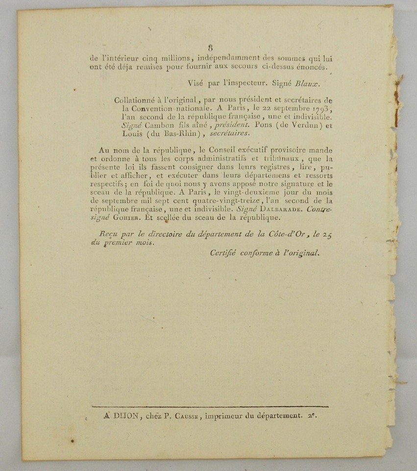 Erlass Des La Convention Nationale Darreichung Relief (018) | eBay UK