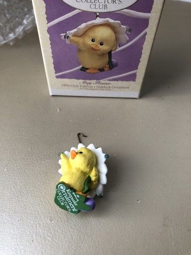 Hallmark Keepsake Easter Ornament 1995 May Flower Duck Sidekick | eBay
