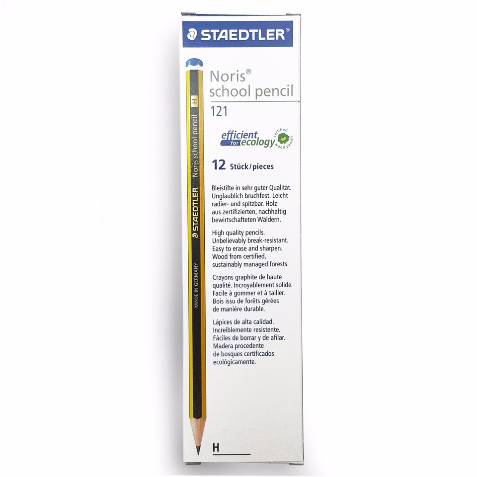 Staedtler Noris School Pencils 121 - Boxed - In Grades HB/B/2B/H/2H ...
