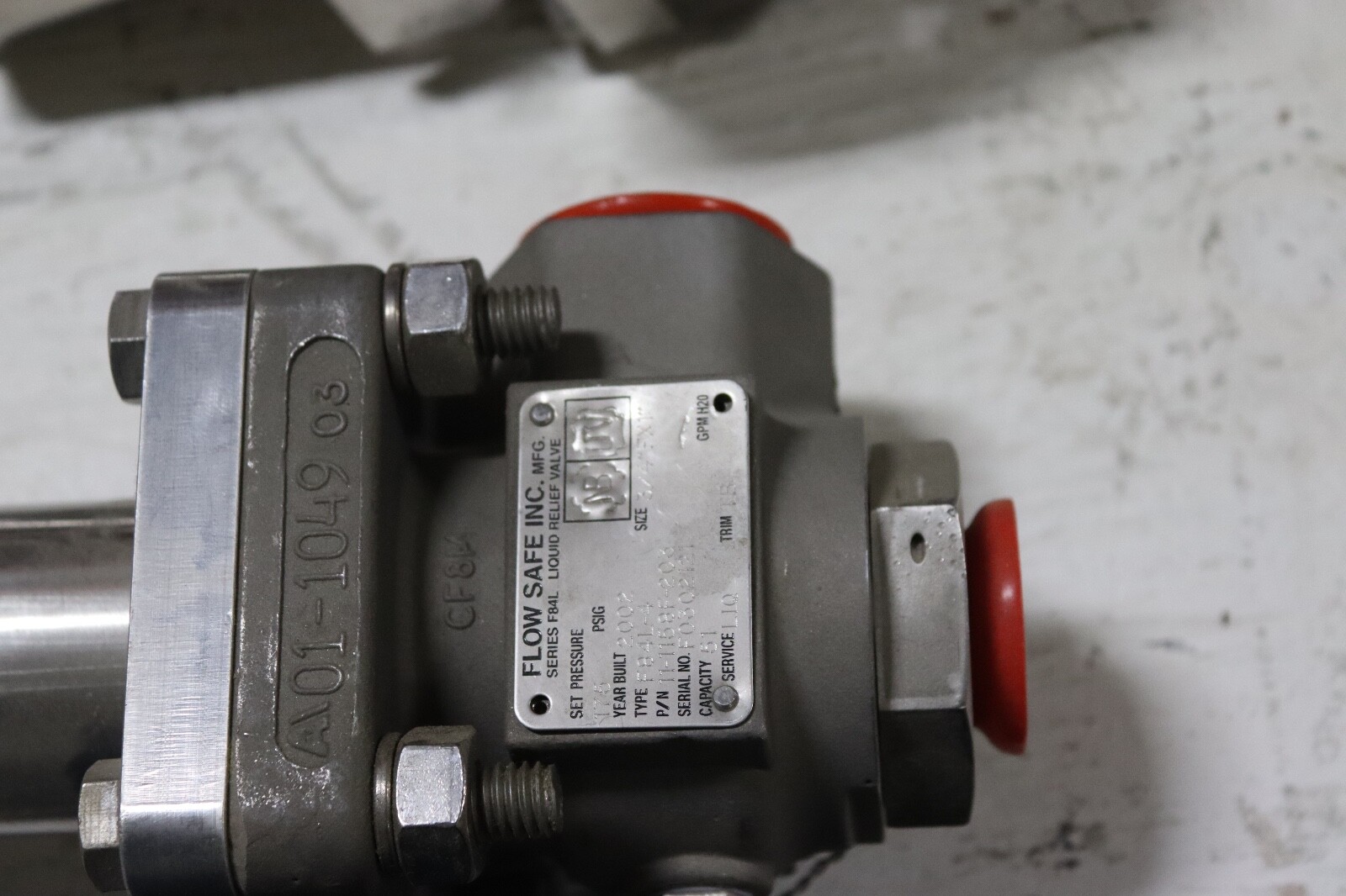 NEW FLOW SAFE F84L-4 LIQUID RELIEF VALVE P/N 11-1158F-203 CAPACITY 51 ...