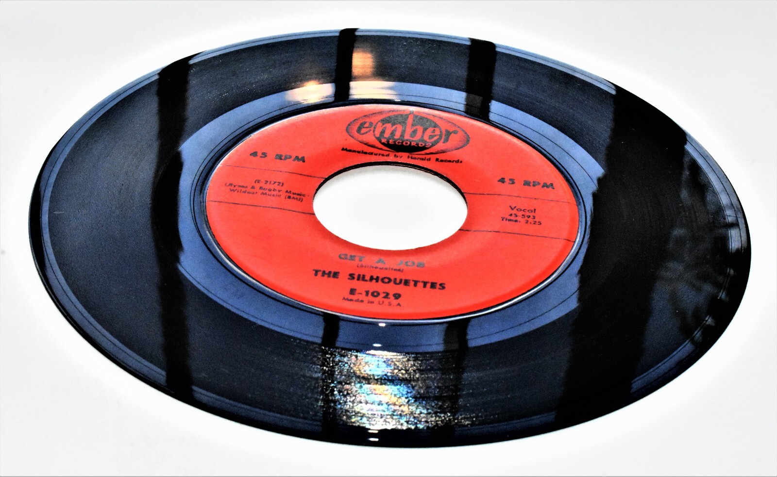 The Silhouettes Get A Job / I Am Lonely '56 Ember 1029 1st Prss Doowop ...