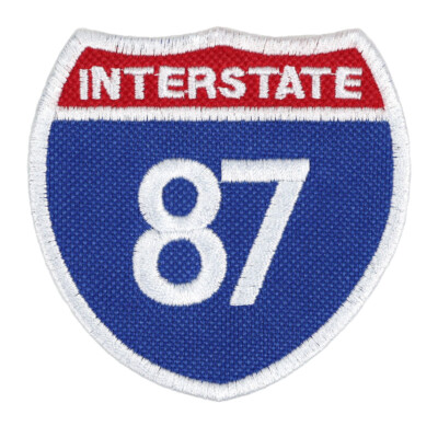 Interstate 87 Freeway Shield Embroidered Patch Iron-On Sew-On Backpack ...