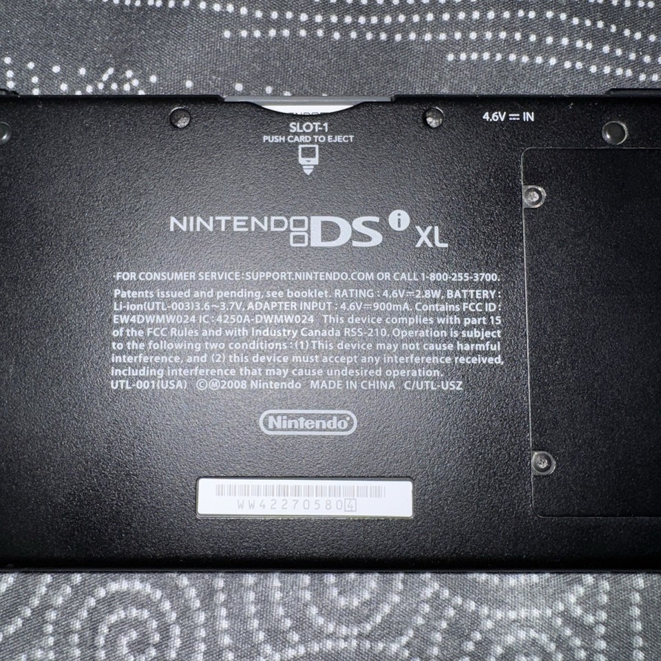 Nintendo DSi XL UTL-001 Blue Game Console Bundle Broken Hinge TESTED ...