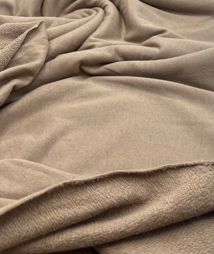 Stone Thick French Terry Loopback Cotton Jersey 290 GSM 95/5 Lycra 2 ...