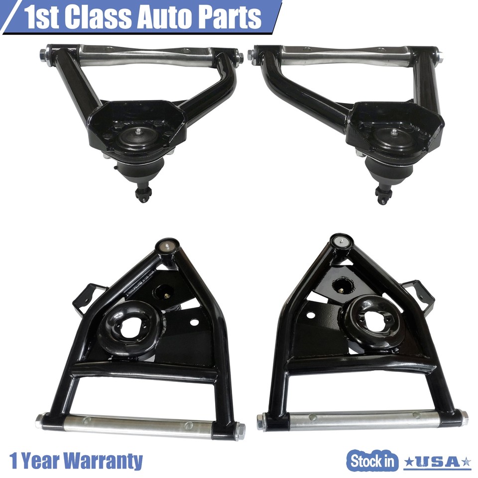 4PCS Front Upper Lower Control Arms With 73-87 Ball Joints For Chevy ...