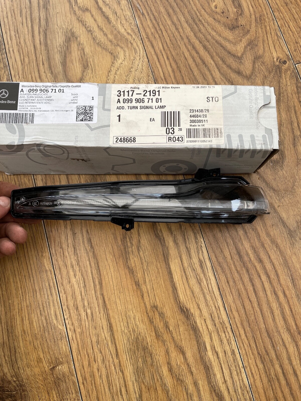 MERCEDES Genuine W205 C Class LH Mirror Repeater Indicator Lamp ...