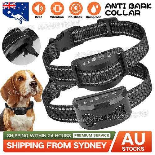 Anti-Bark Auto Dog Training Collar Sound Non-Shock Stop Barking ...
