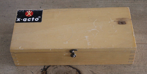 X-Acto Knife in Dovetail Box + Blades | eBay