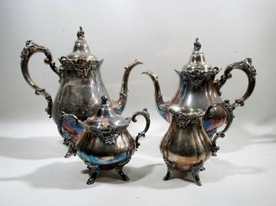 Tea/Coffee Pots & Sets - Baroque Silver Plated