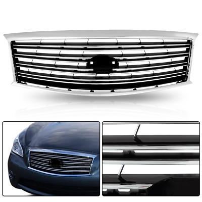 Fits 2011-2013 Infiniti M37 M56 Non Sport Front Bumper Upper Grille ...
