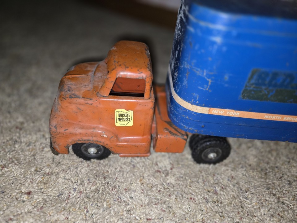 Vintage Original Buckeye Dunwell “Red Star Express Lines” Trailer Truck ...