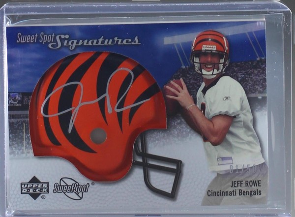 2007 NFL Sweet Spot - Signatures Tier 3 Silver 50 #SSS-RO Jeff Rowe /50 ...