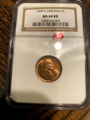1909 - S S/S VARIETY LINCOLN CENT NGC MS -64RD BRILLANT UNCIRCULATED | eBay