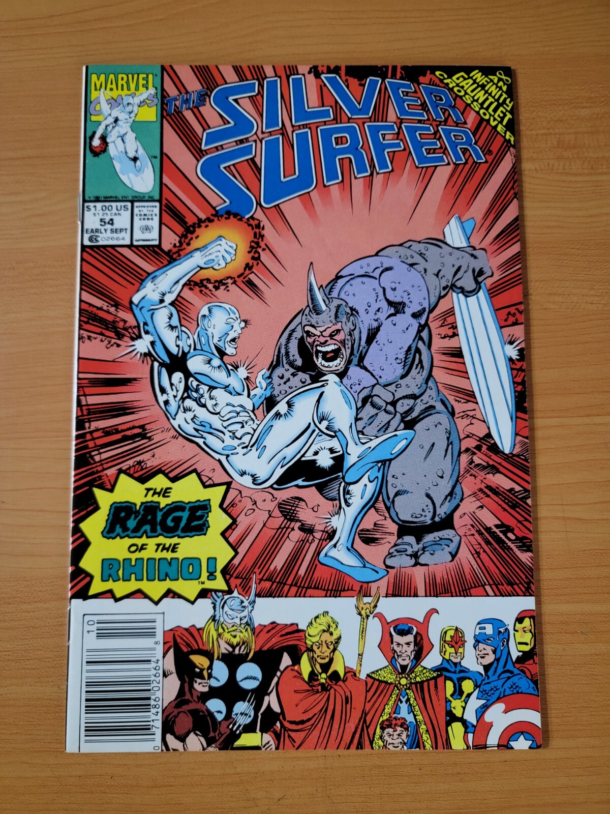 Silver Surfer v3 #54 Newsstand Variant ~ NEAR MINT NM ~ 1991 Marvel ...