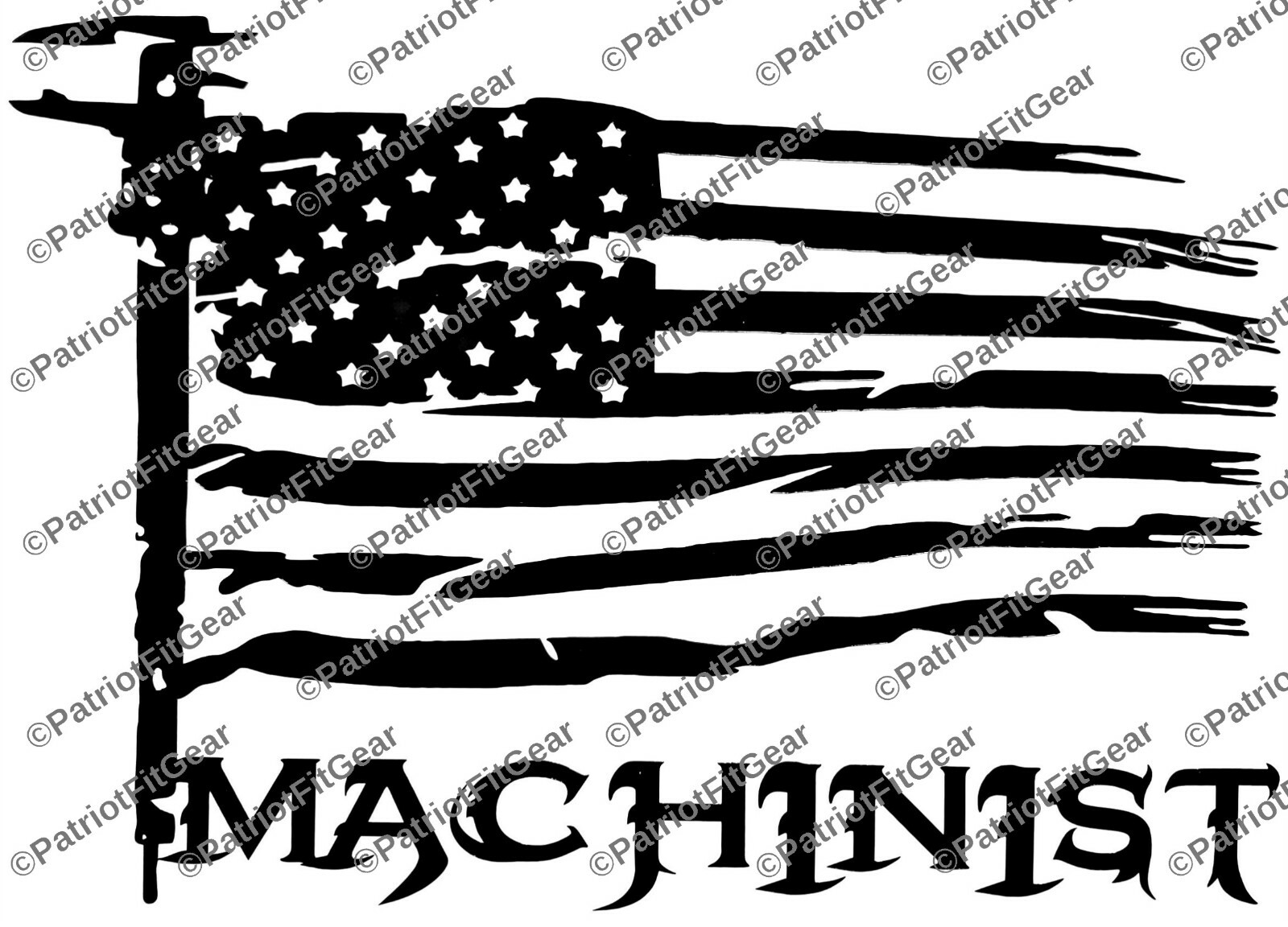 American Machinist,Flag,Caliper,Micrometer,Milling,CNC,Sticker,Vinyl ...