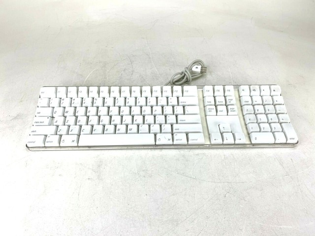 Apple G4 iMac G5 Mac Pro White USB Keyboard 1944 W/2-port Hub Volume ...
