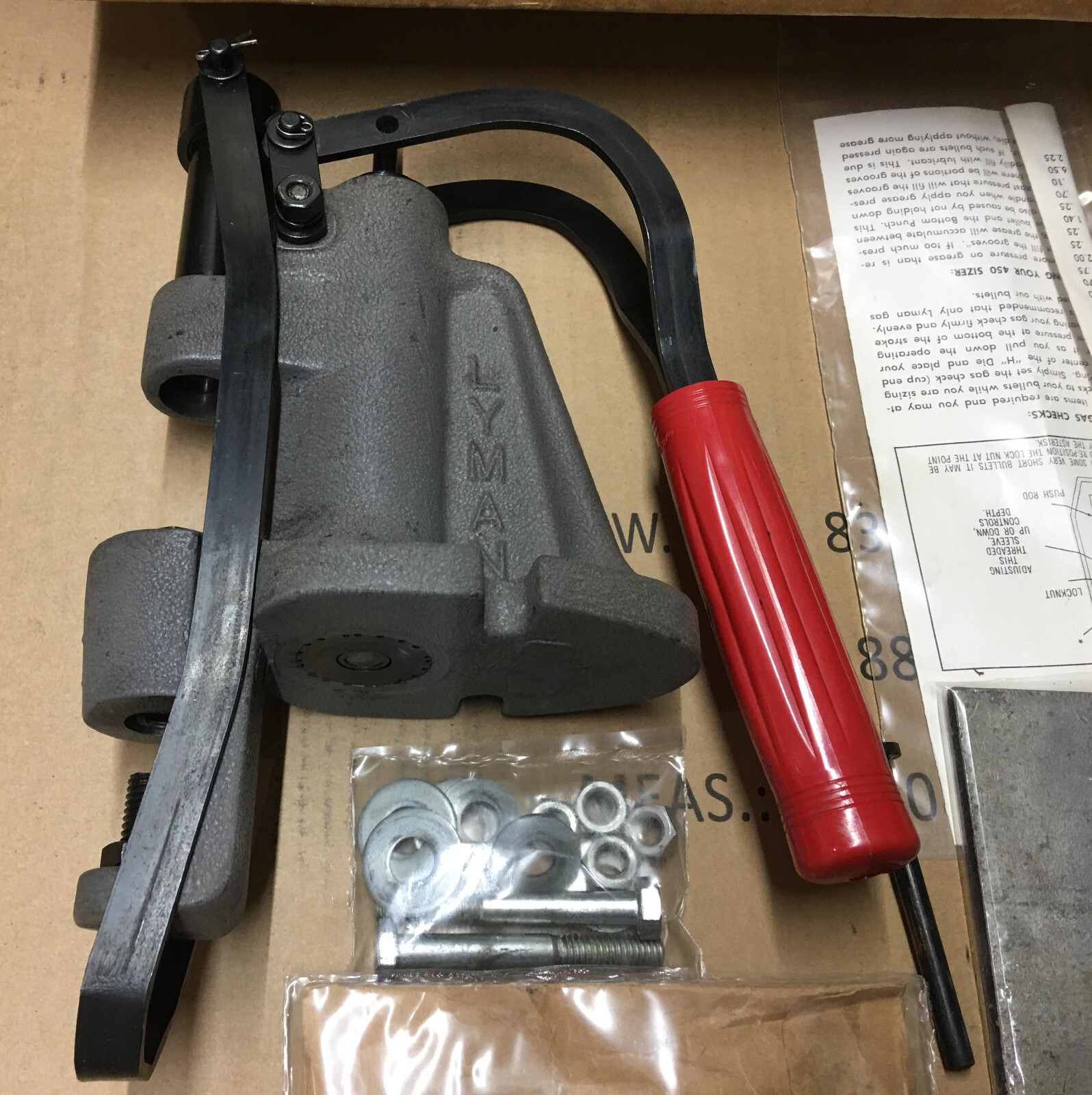 LYMAN 450 Bullet Sizer Lubricator Sizing Casting Mold Luber Reloading ...