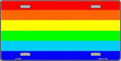 Rainbow Flag Gay Pride LGBT Metal Novelty License Plate | eBay