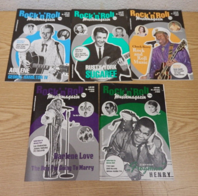 Rock 'N' Rouler Magazine de Musique Set Cinq Pièce De 2014,2017,2019 ...