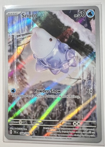 Pokémon S&V Temporal Forces Snom 168/162 Illustration Rare Mint | eBay
