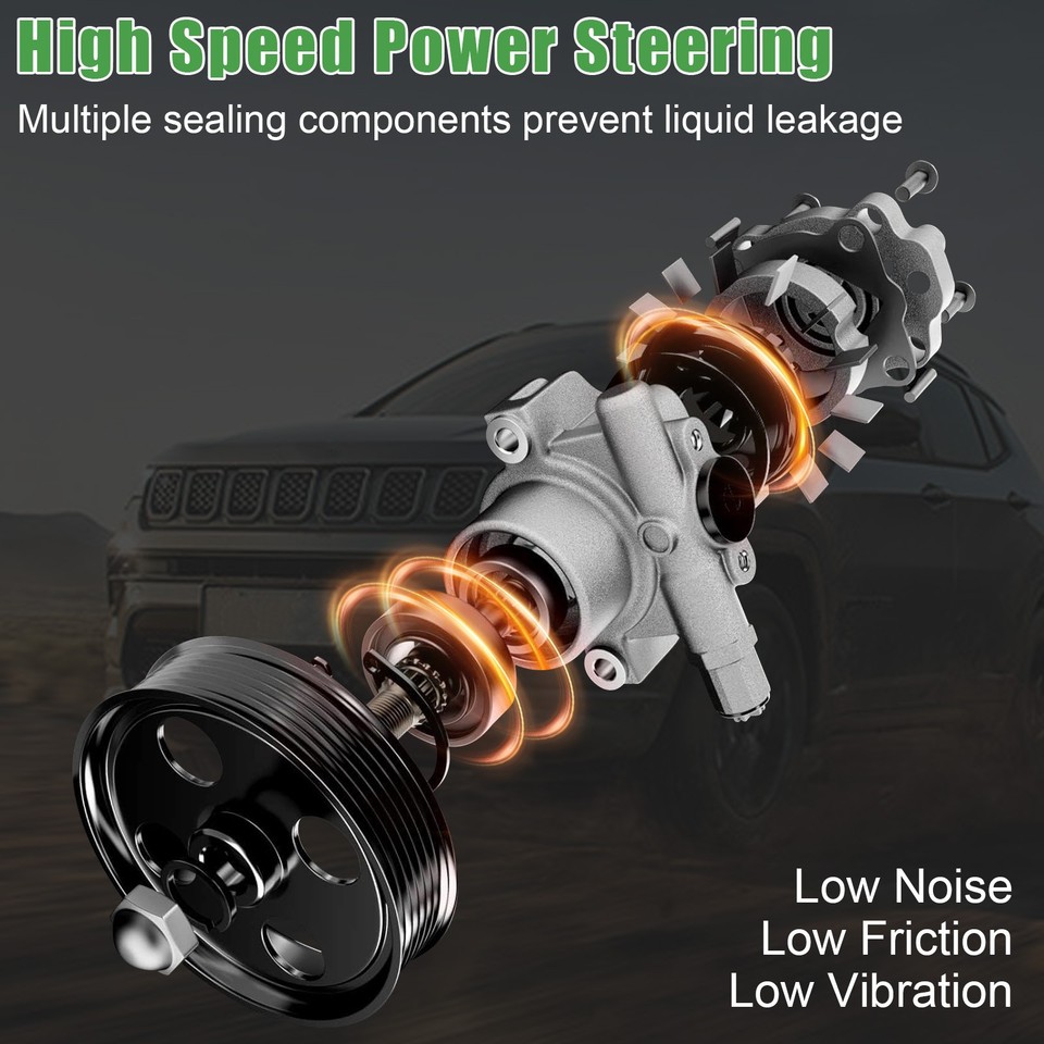 Power Steering Pump For 2013-2018 Ram 2500 For 3500 For 4500 V6 6.7L ...